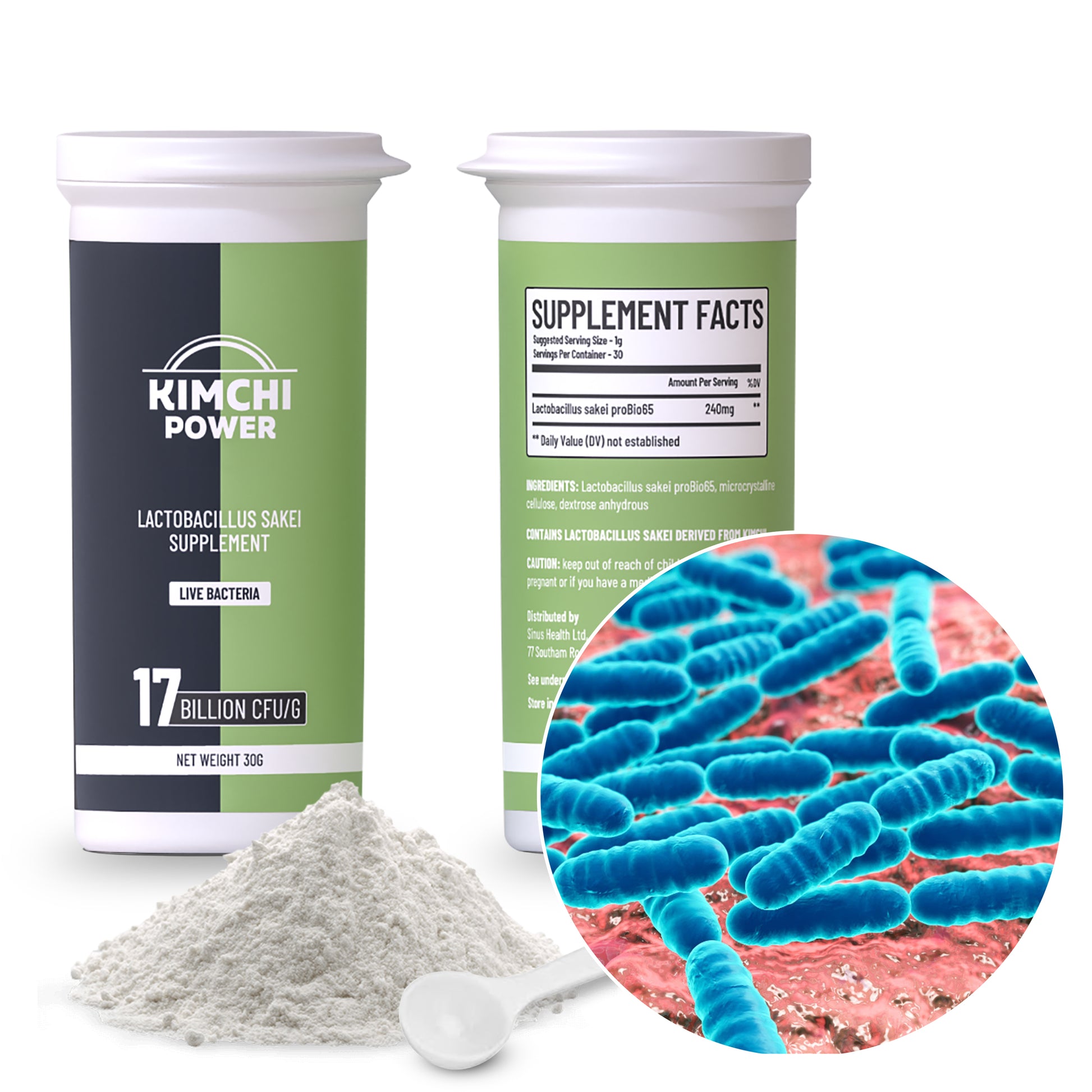 Kimchi Power 30g Lactobacillus Sakei Probio 65 Live Bacteria Supplement